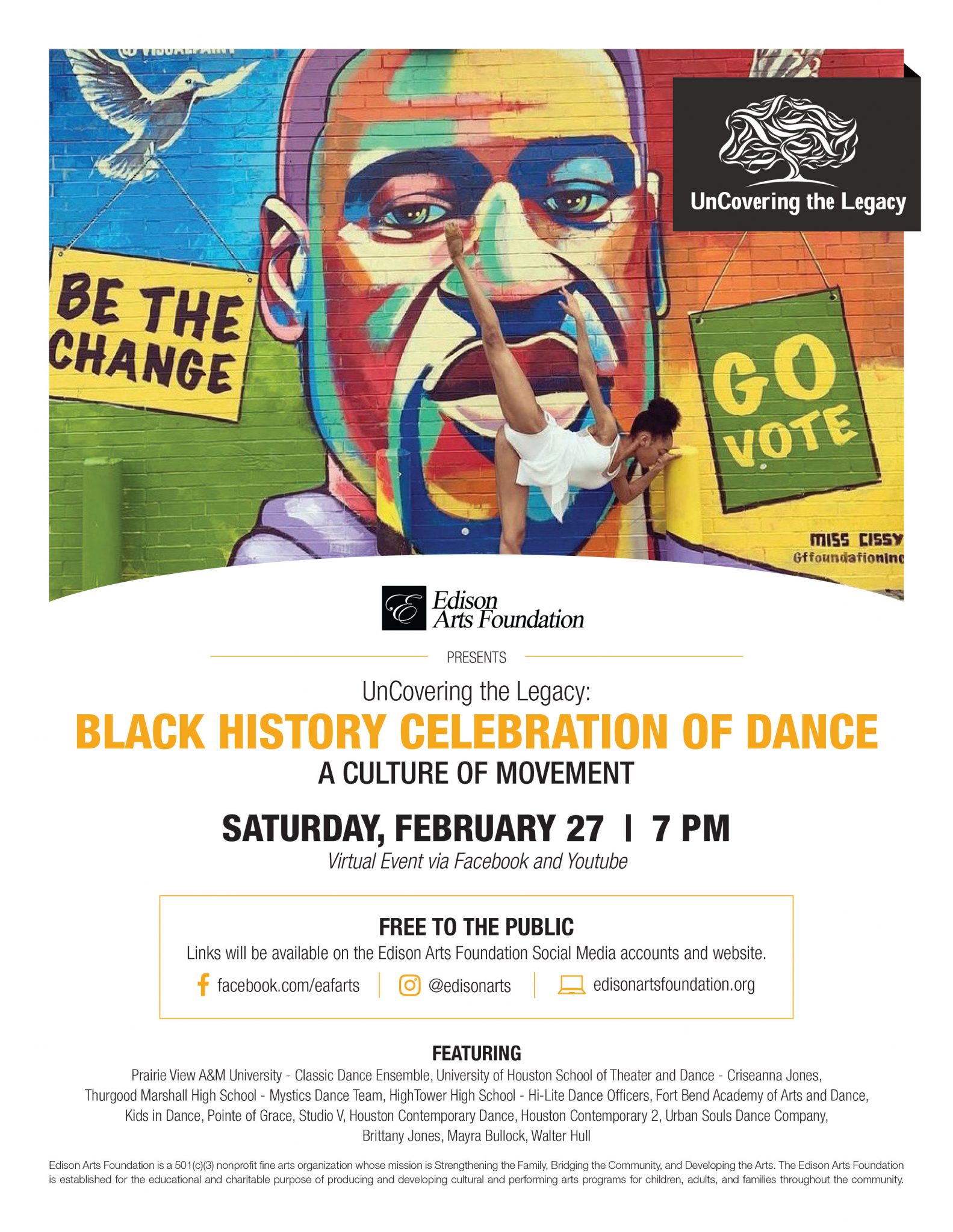 Black History Celebration of Dance - Edison Arts Foundation